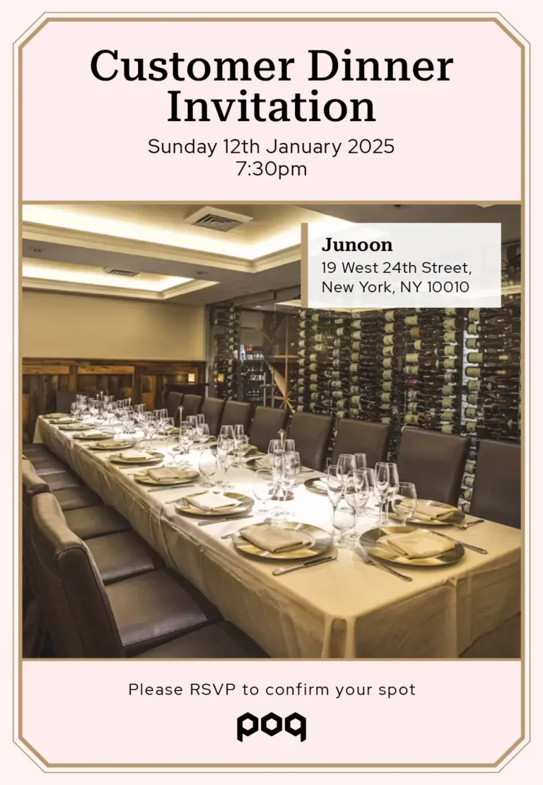 NRF Customer Dinner | poq - Enterprise native app platform
